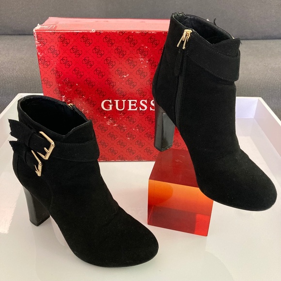 Guess | Shoes | Guess Black Bootie Size 7m | Poshmark